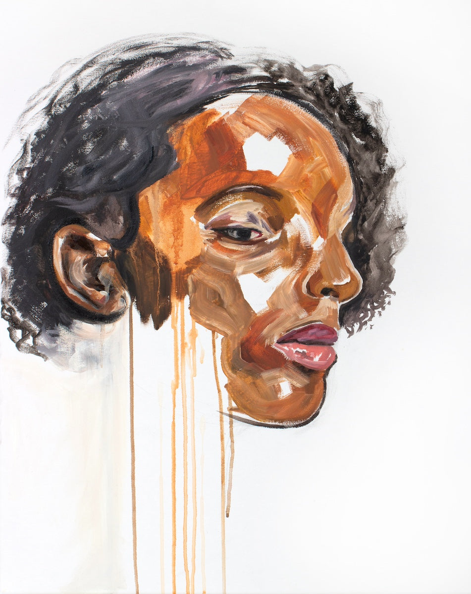 Mend No. 19 - Original Portrait Oil Painting – Elizabeth Becker Art