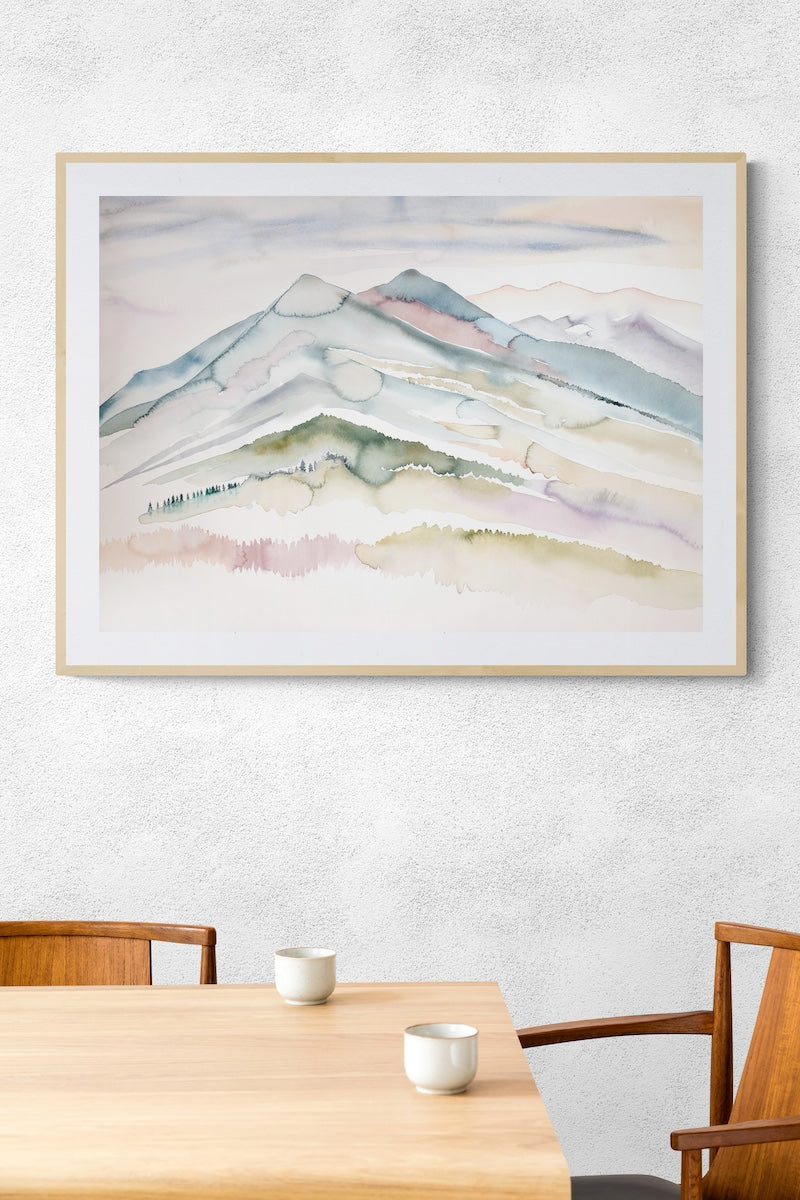 Mountainscape No. 3 - Original Large-Scale Abstract Landscape Painting ...
