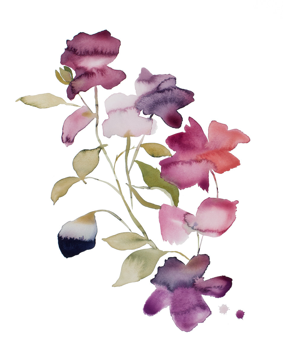 Rose Study No. 83 - Original Watercolor Flower Painting – Elizabeth ...