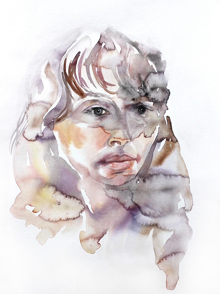 Self-Portrait No. 4 - Original Watercolor Portrait Painting – Elizabeth ...
