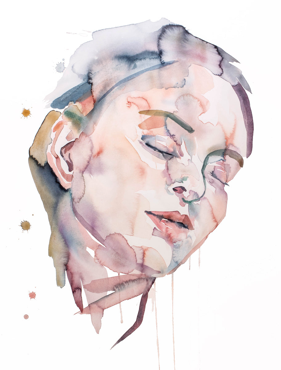 Subconscious No. 3 - Original Watercolor Portrait Painting – Elizabeth ...