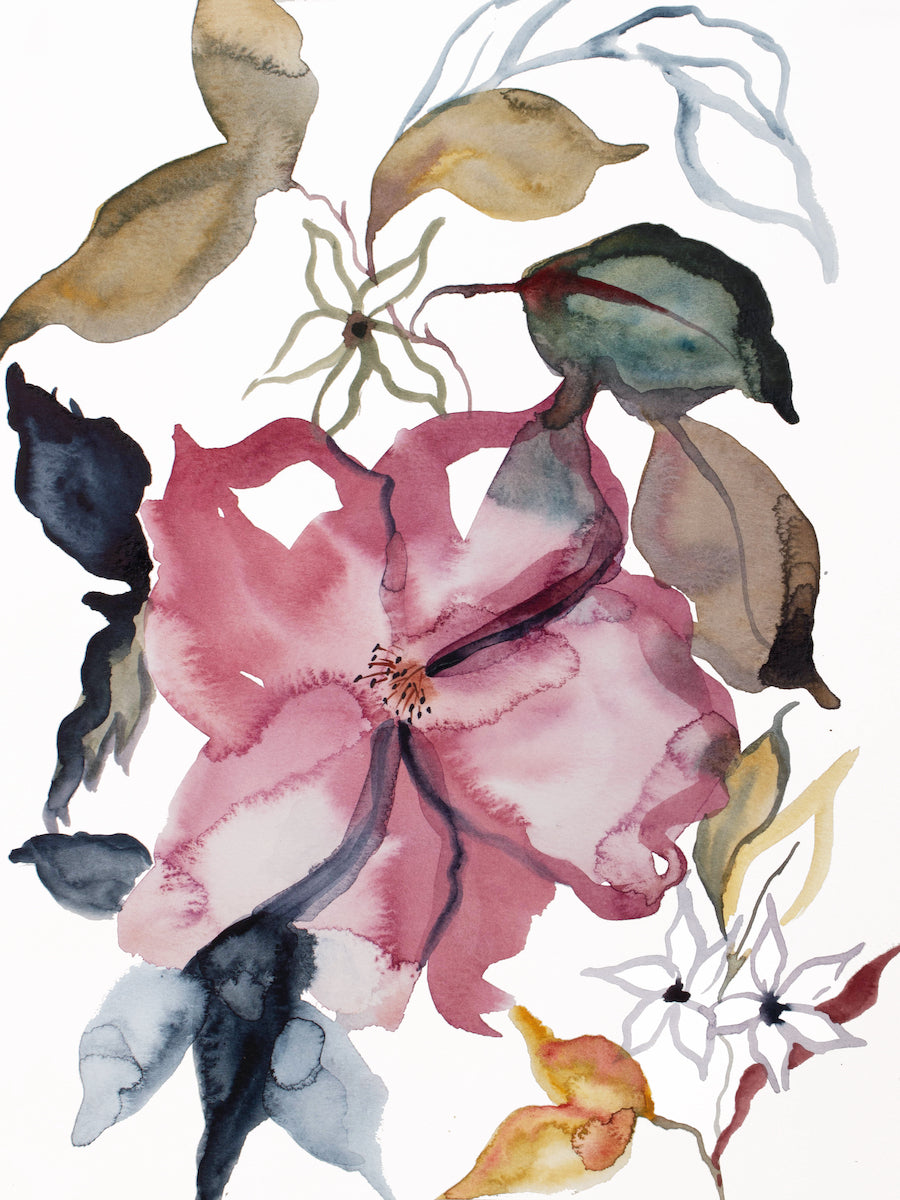 Rose Study No. 70 - Original Watercolor Botanical Flower Painting ...